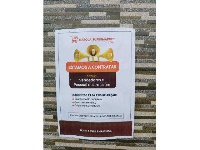 O Supermercado Matola tem mais de (13) Vagas de Emprego Hoje – Noti Mz