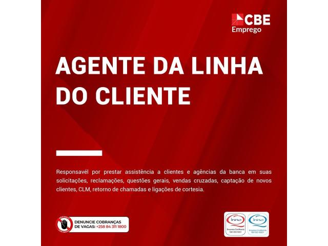 Vaga Para Agente da Linha do Cliente – Noti Mz